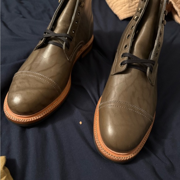 Parkhurst | Shoes | Parkhurst Mens Dark Olive Leather Boots 95 D | Poshmark